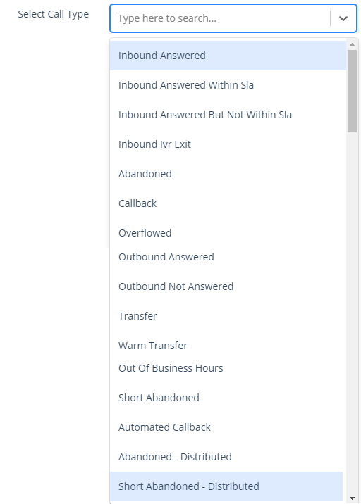 Call Types | Nectar Desk Knowledgebase