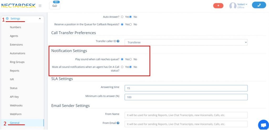 How to configure Notifications | Nectar Desk Knowledgebase