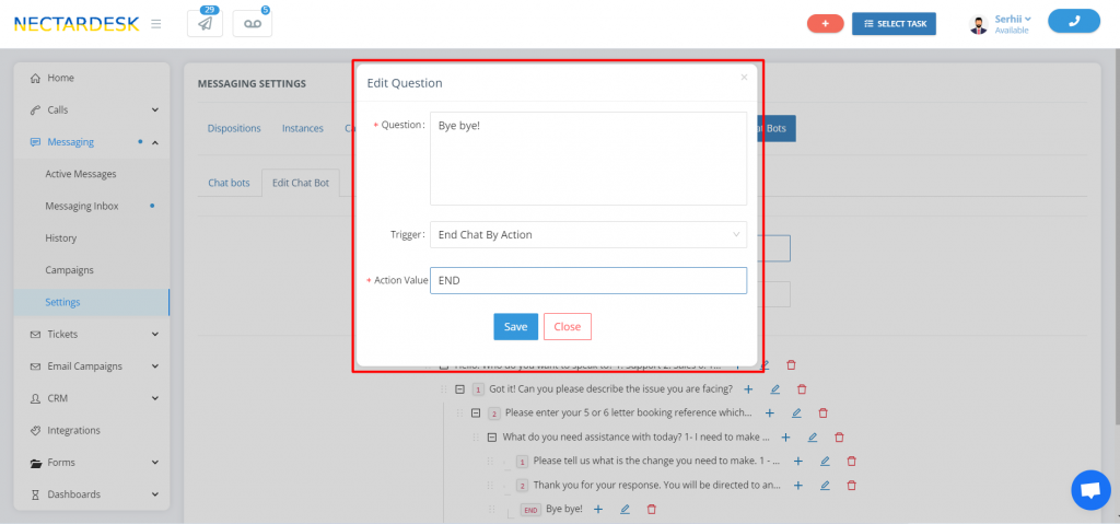 Chatbots | Nectar Desk Knowledgebase