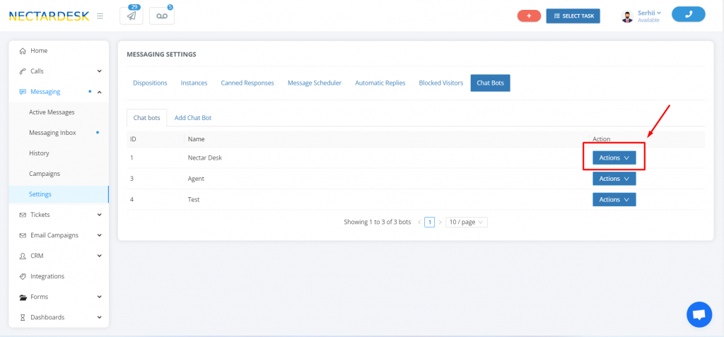 Chatbots | Nectar Desk Knowledgebase