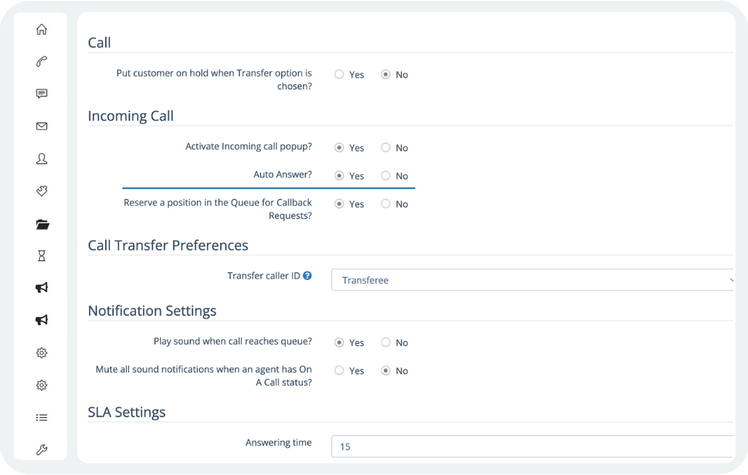 Auto Call Answer - Nectar Desk- Call Center Software
