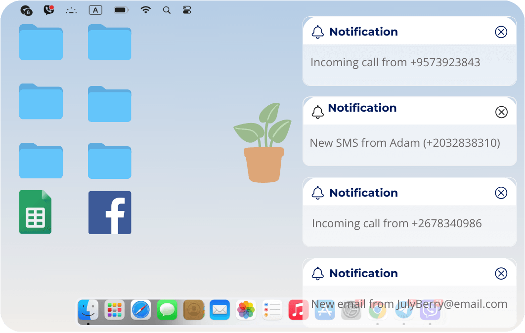 Desktop Notifications - Nectar Desk- Call Center Software