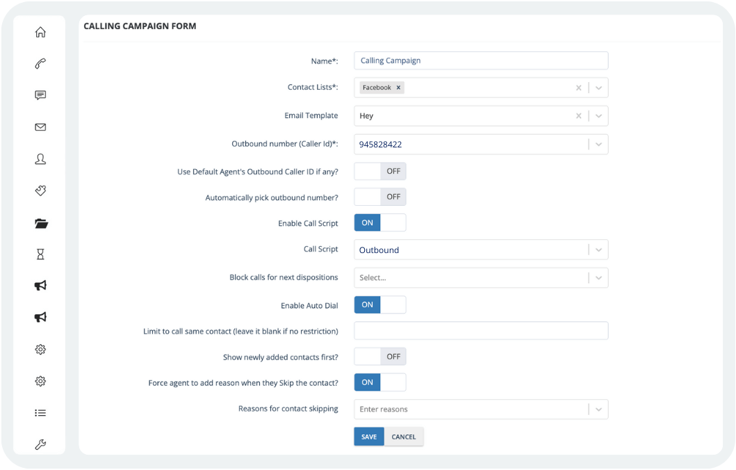 Multiple Agents Calling Campaign - Nectar Desk
