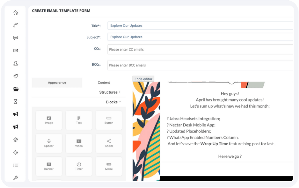 Email Channel - Nectar Desk